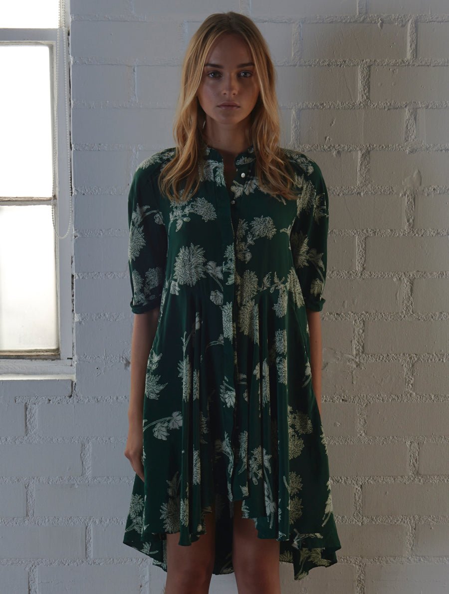 GERANIUM DRESS - FLORAL PRINT - SAMPLE – Burning Torch Online Boutique
