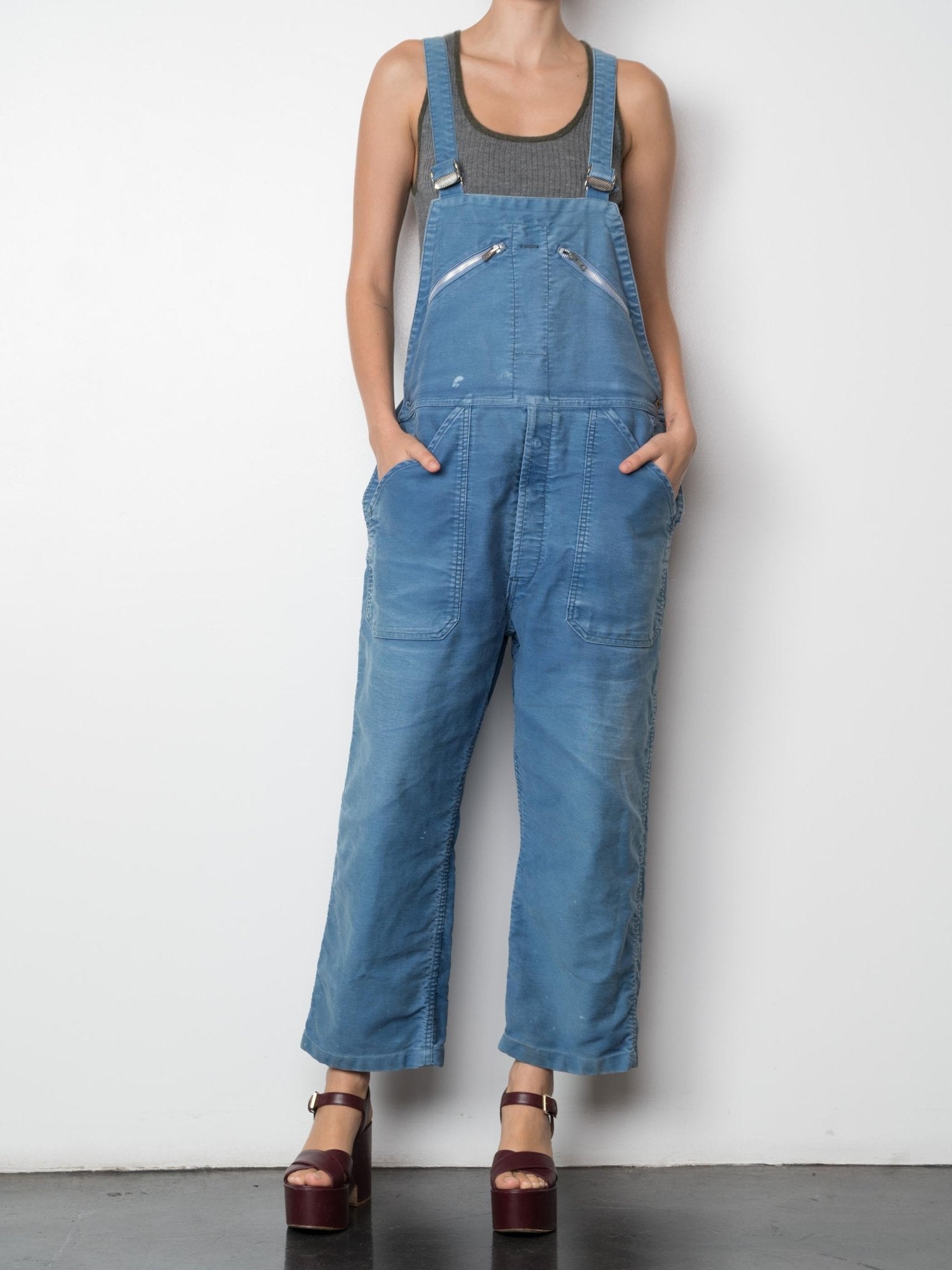 Vintage Overalls With Single Zip on Bib – Burning Torch Online Boutique