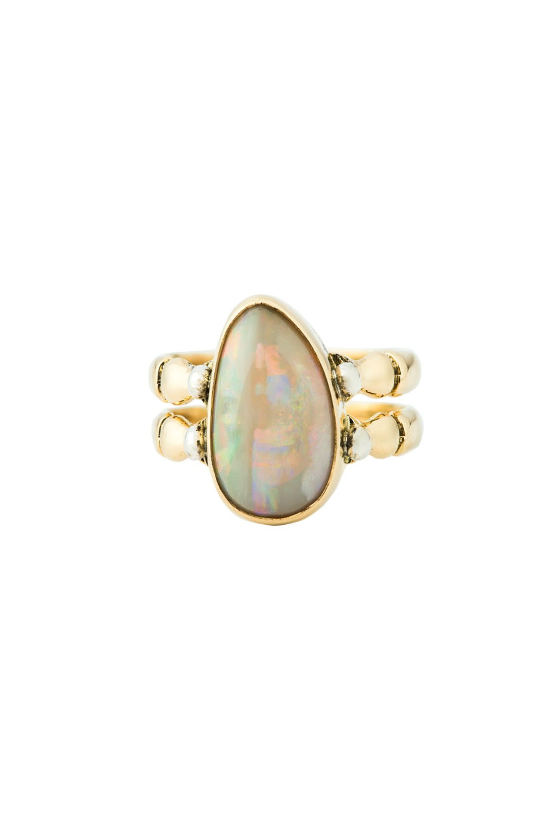 TRIAD RING 18KT GOLD 4.7CT OPAL – Burning Torch Online Boutique