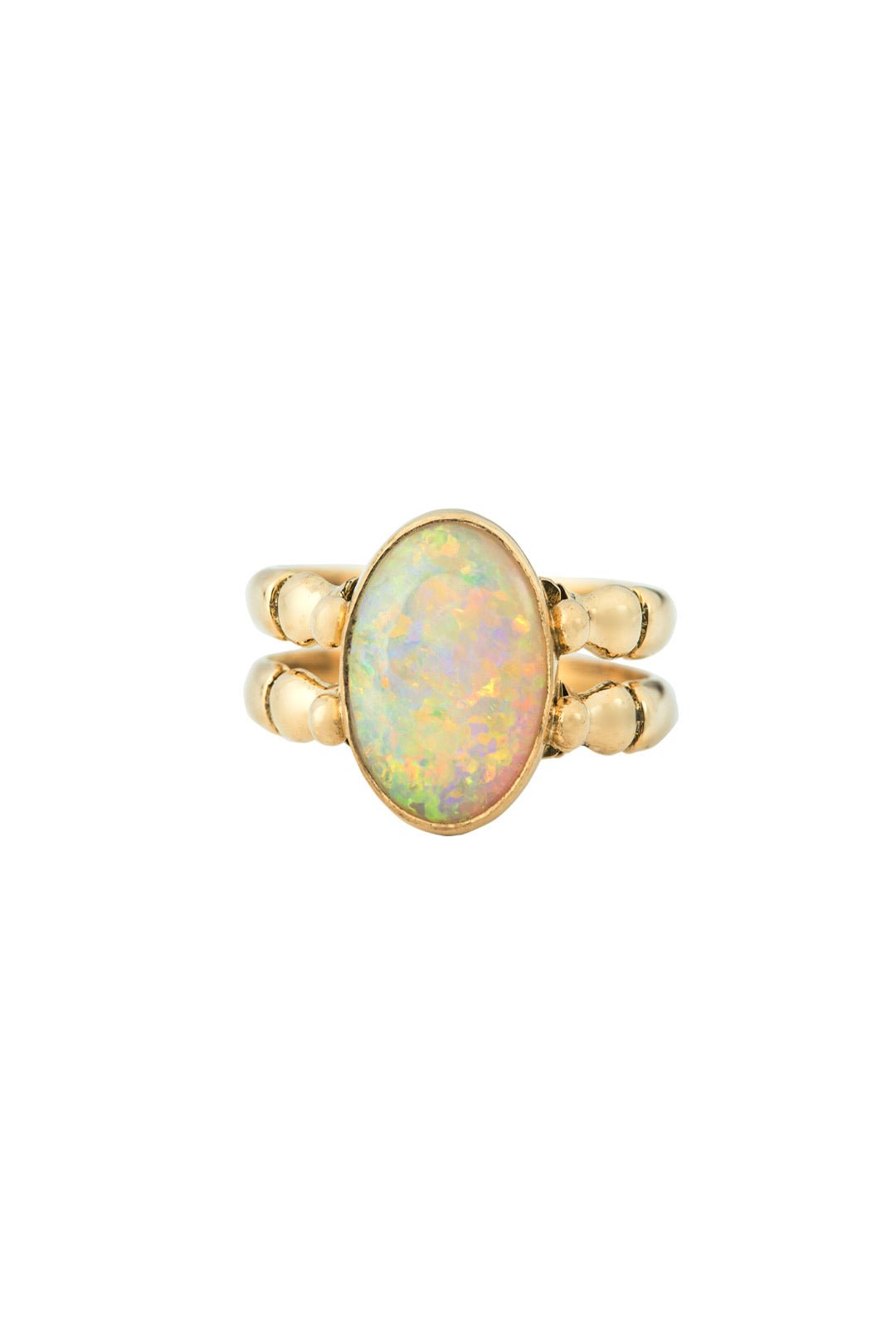 TRIAD RING 18KT GOLD OPAL – Burning Torch Online Boutique